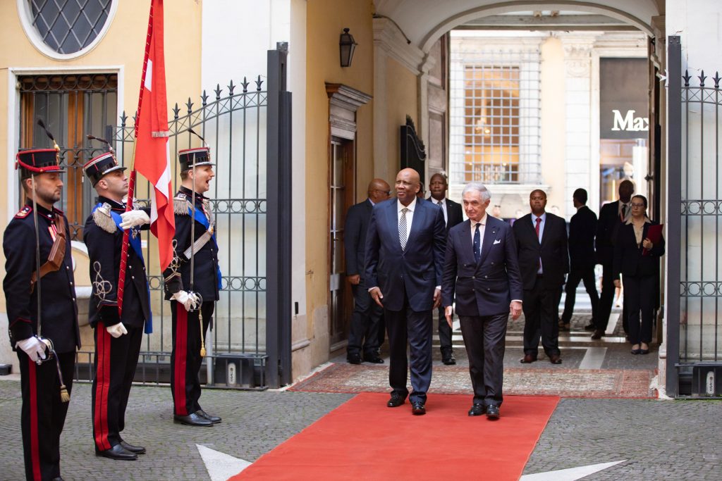 King of Lesotho Received at Grand Chancellery in Rome - Embassy of the ...
